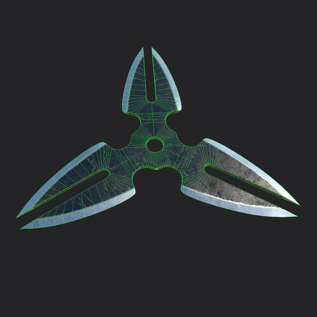 Shuriken 1 Low Poly - 3D Model by CGPixel