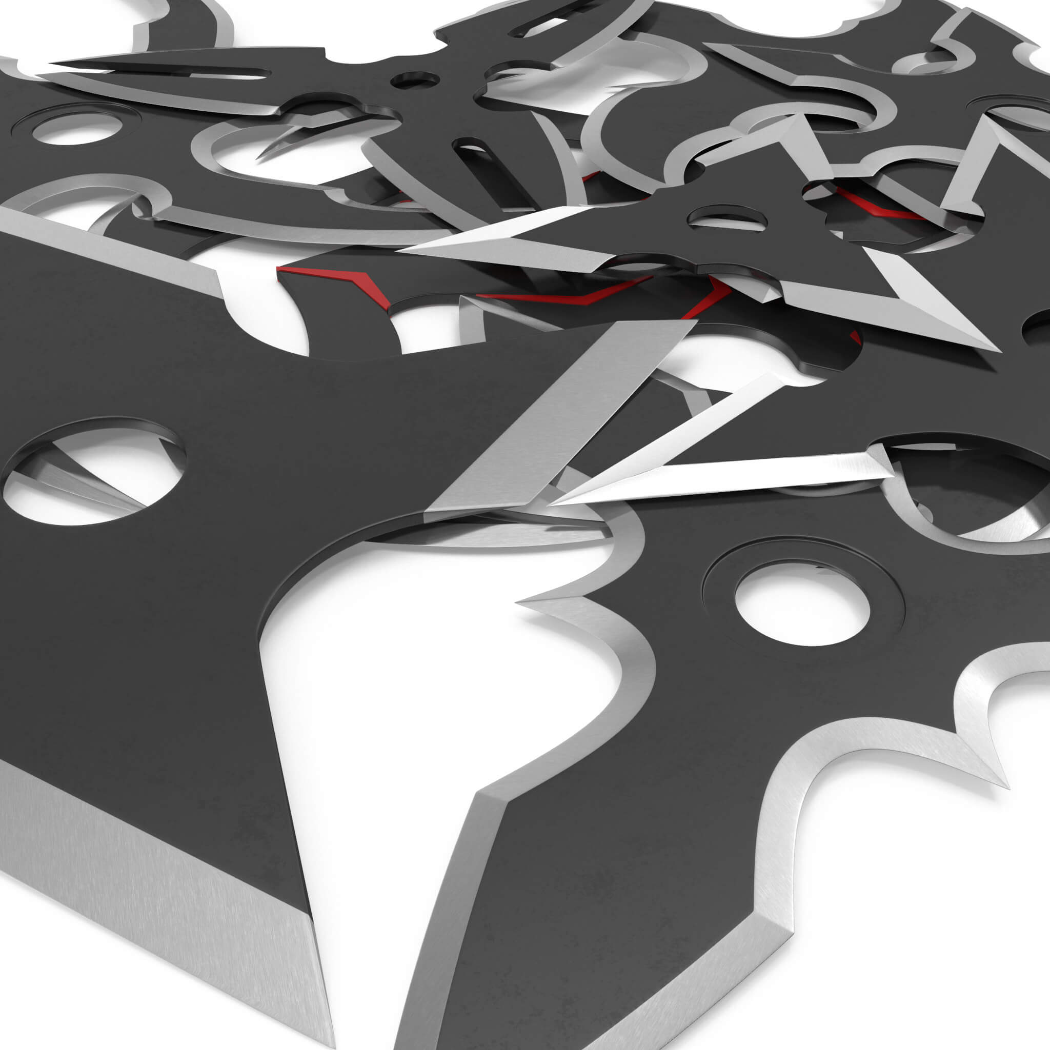 Shurikens All - 3D Model by CGPixel