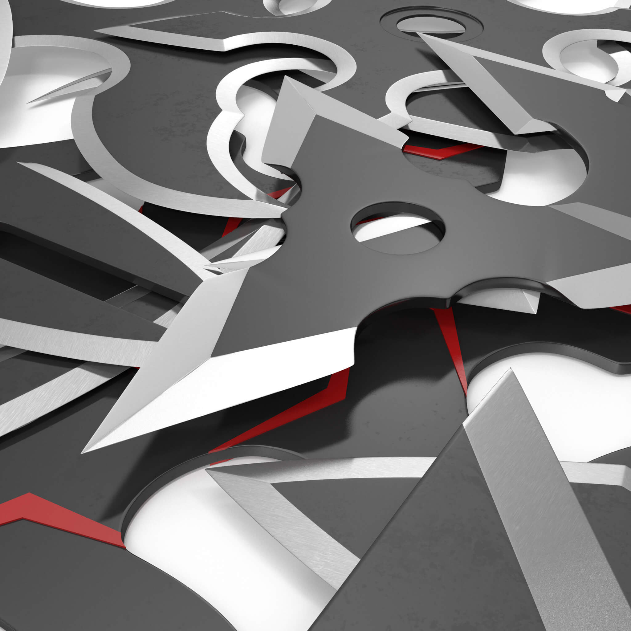 Shurikens All - 3D Model by CGPixel