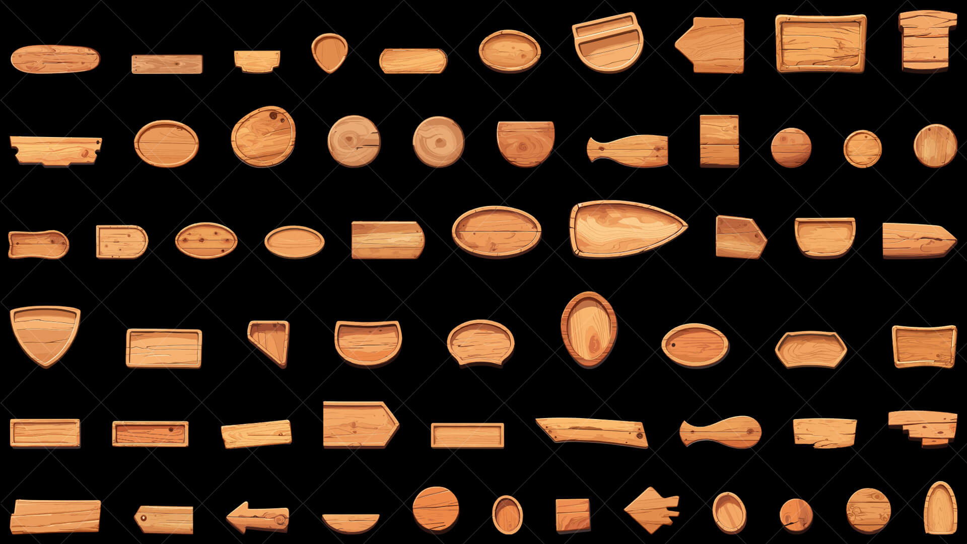 101 Vector Wooden Planks Game Assets by cgsea