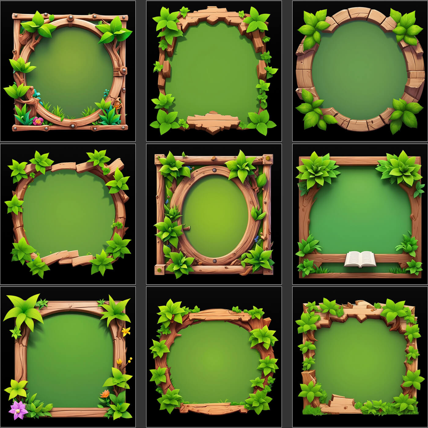52 Transparent Fantasy Game Backgrounds by cgsea