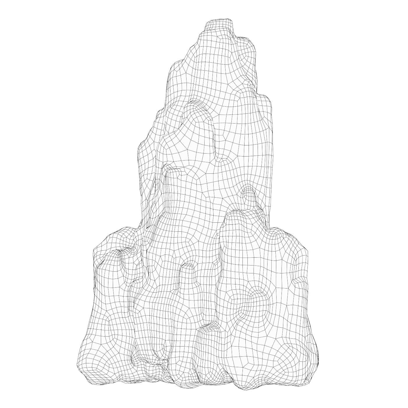 Rock Cliff 04 - 3D Model by cgsea
