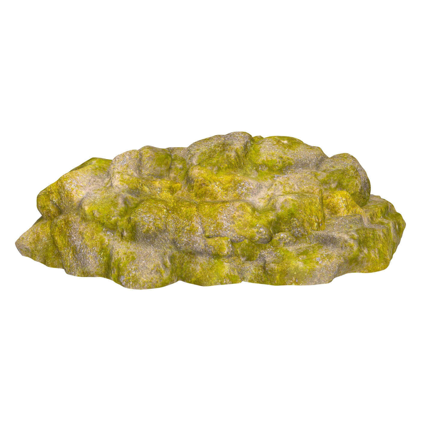 Moss Stone Rock 01 - 3D Model by cgsea