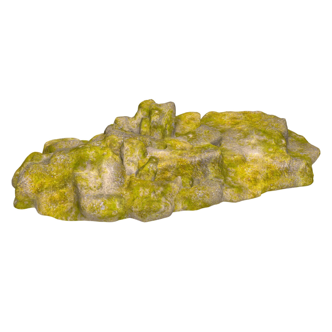 Moss Stone Rock 08 - 3D Model by cgsea