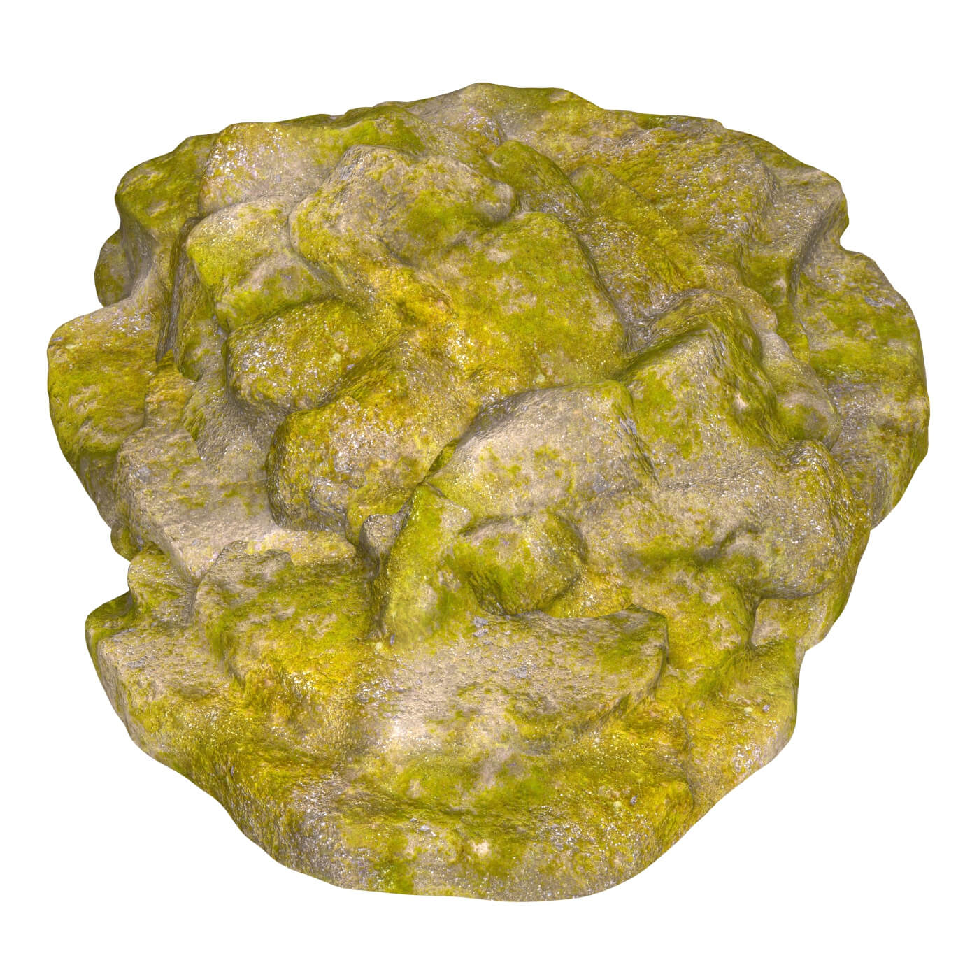 Moss Stone Rock 12 - 3D Model by cgsea