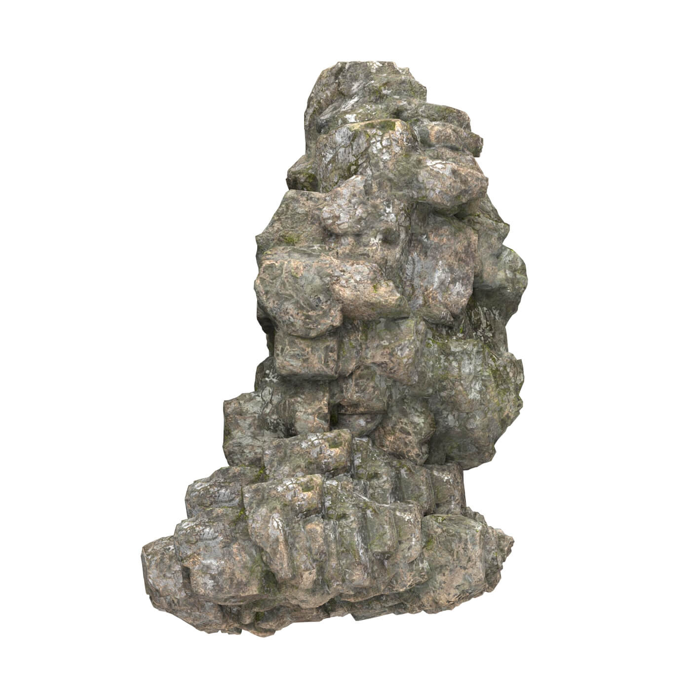 Realistic Mountain Rock Cliff 01 - 3D Model by cgsea