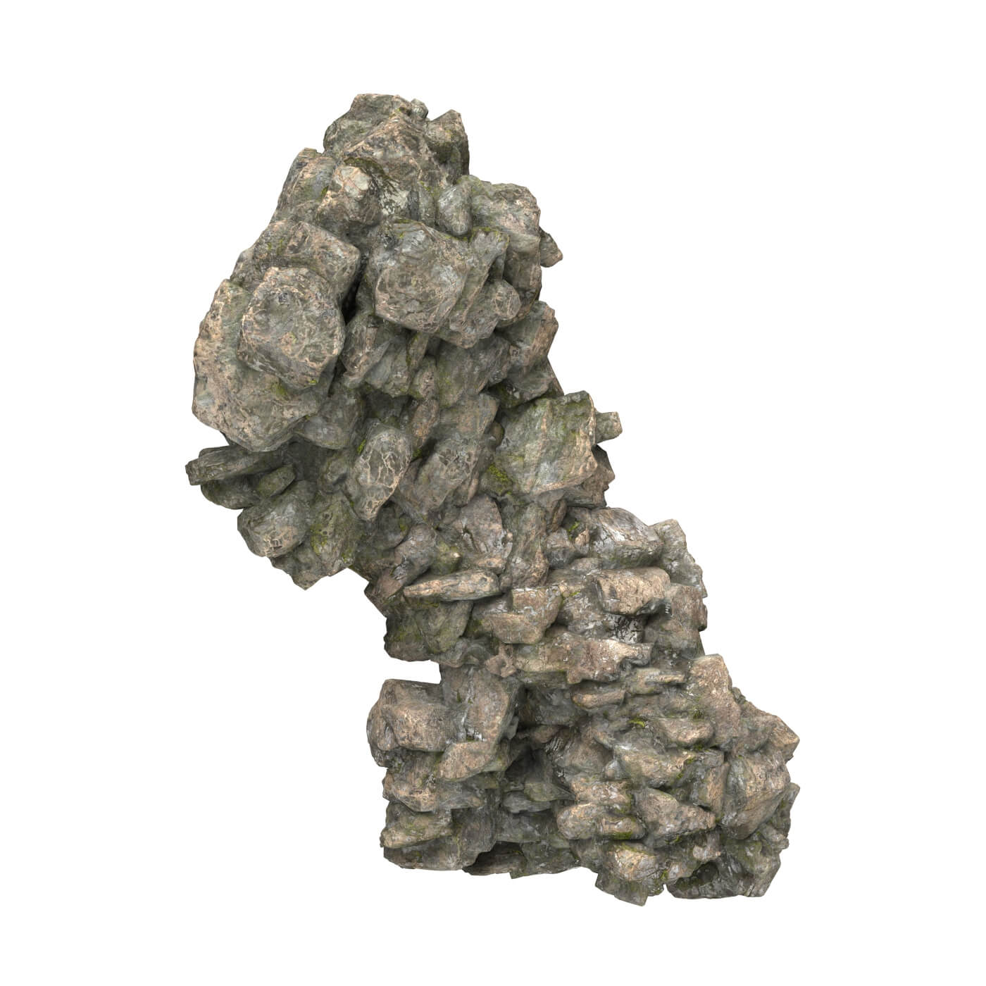 Realistic Mountain Rock Cliff 02 - 3D Model by cgsea