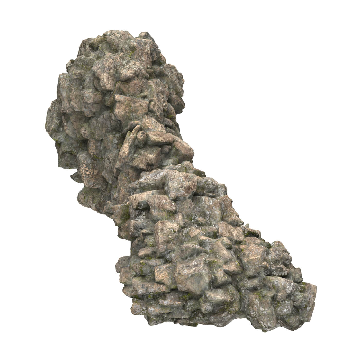 Realistic Mountain Rock Cliff 02 - 3D Model by cgsea