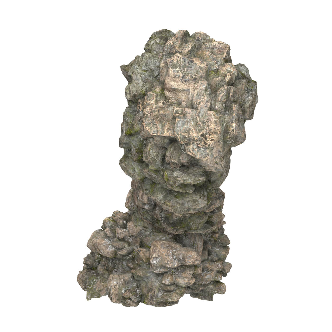 Realistic Mountain Rock Cliff 02 - 3D Model by cgsea