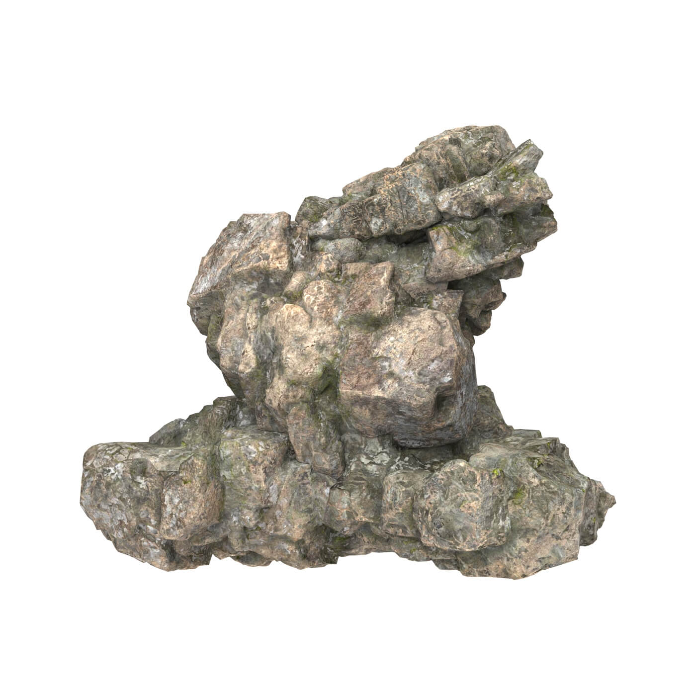Realistic Mountain Rock Cliff 03 - 3D Model by cgsea