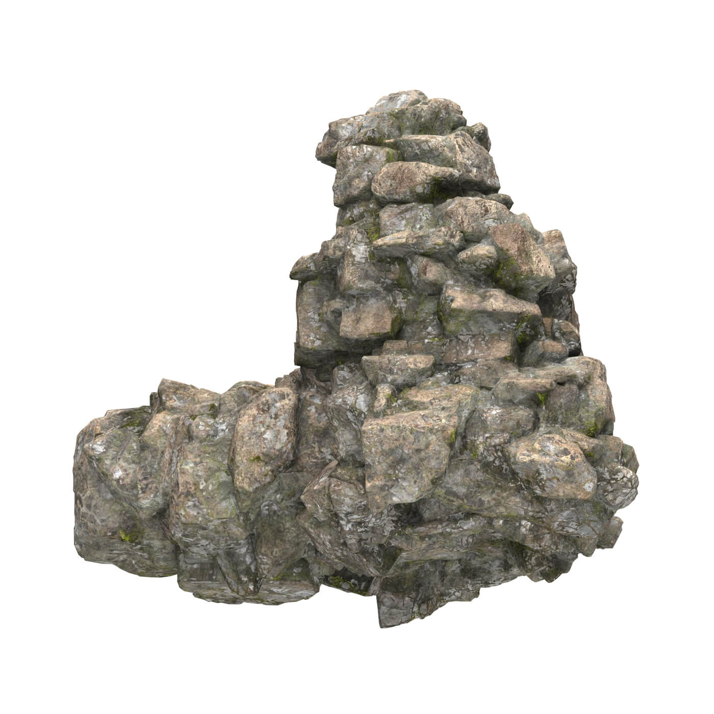 Realistic Mountain Rock Cliff 06 - 3D Model by cgsea