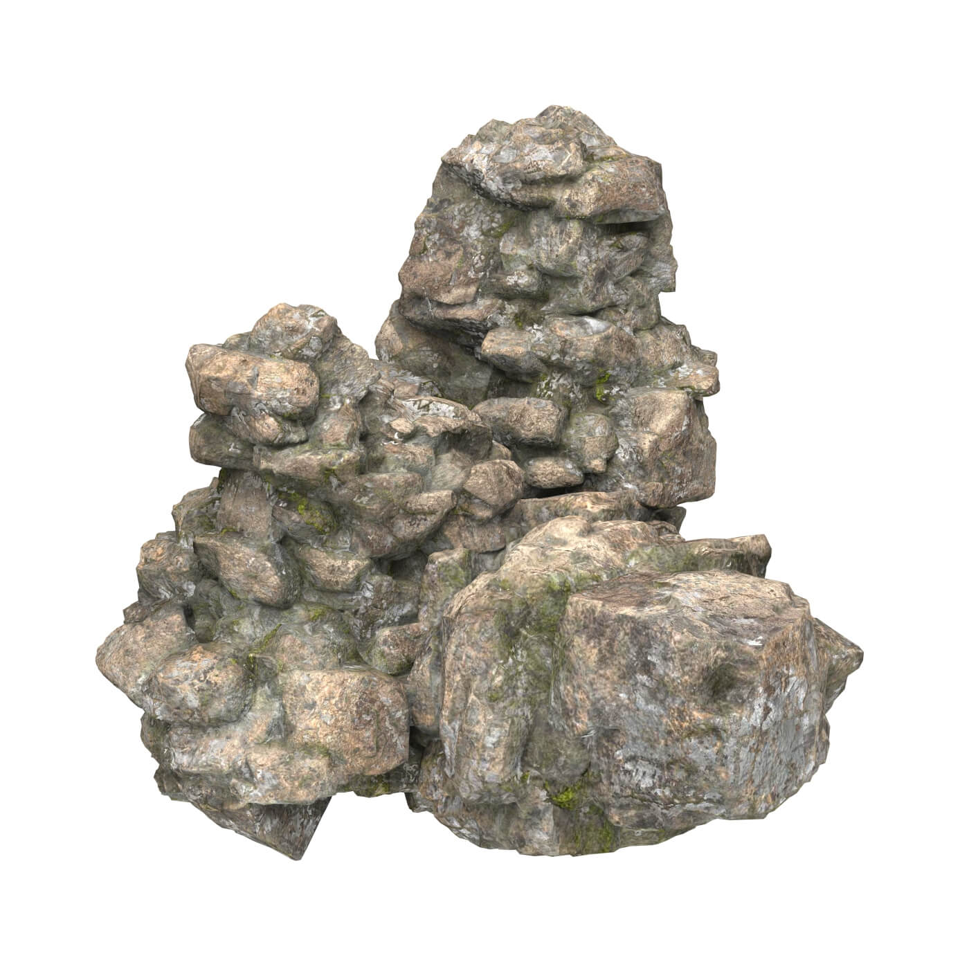 Realistic Mountain Rock Cliff 06 - 3D Model by cgsea