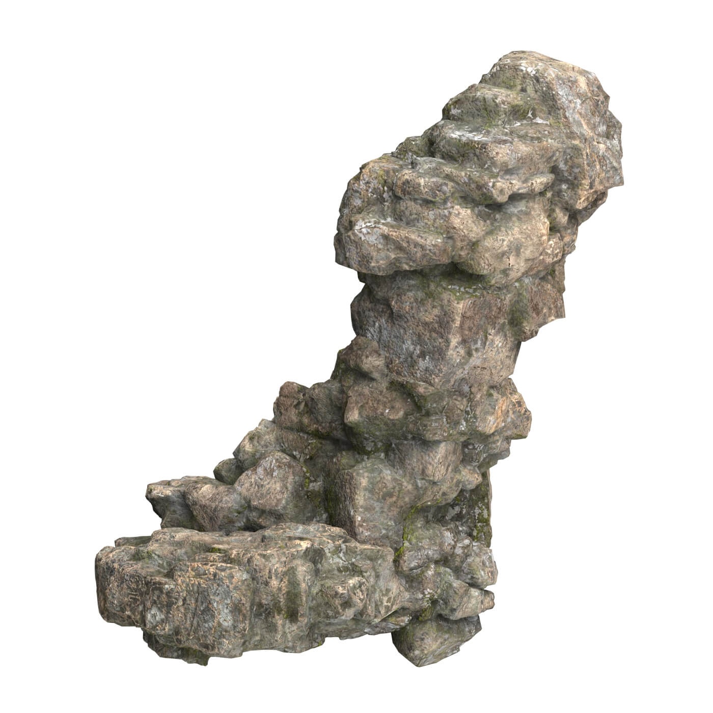 Realistic Mountain Rock Cliff 10 - 3D Model by cgsea
