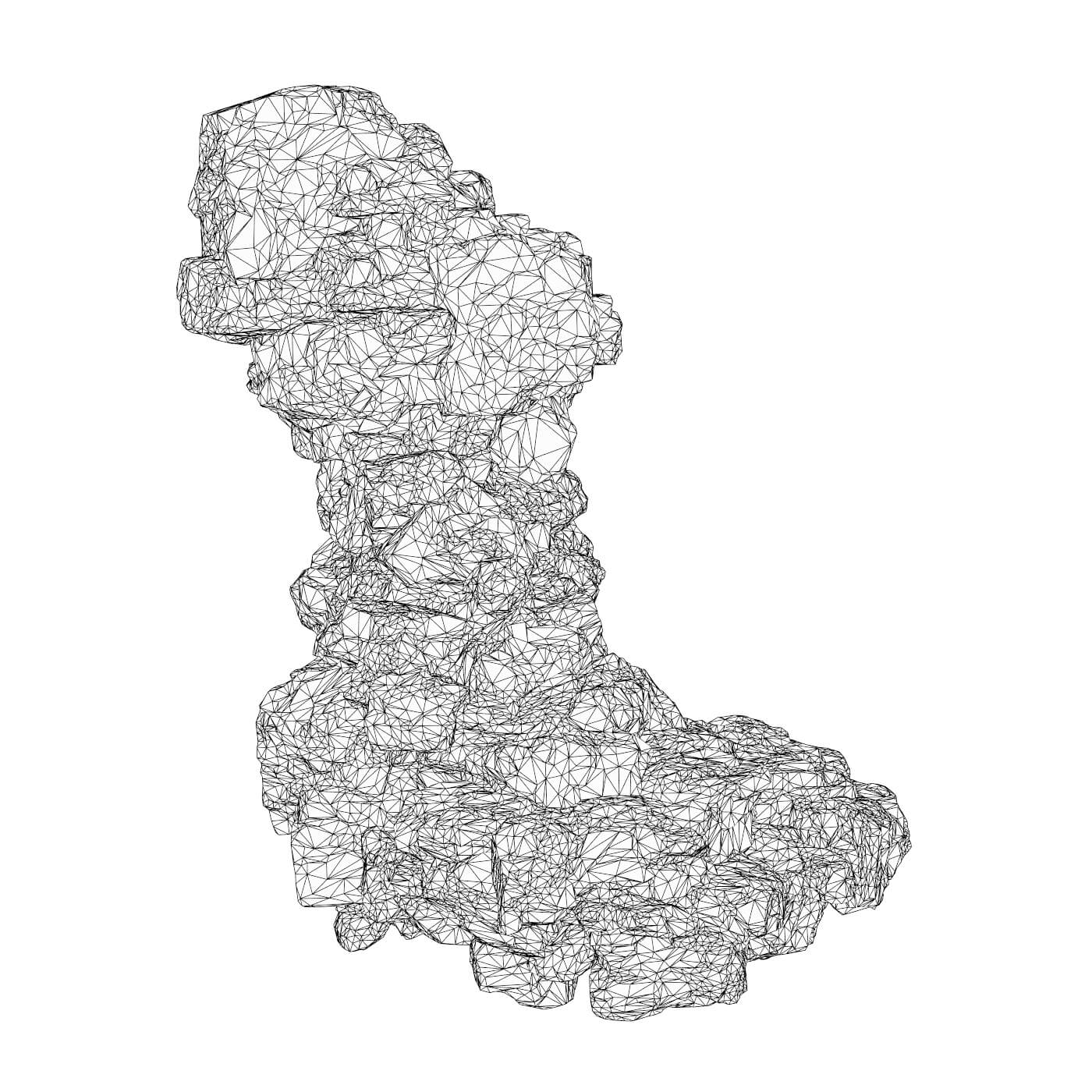 Realistic Mountain Rock Cliff 10 - 3D Model by cgsea