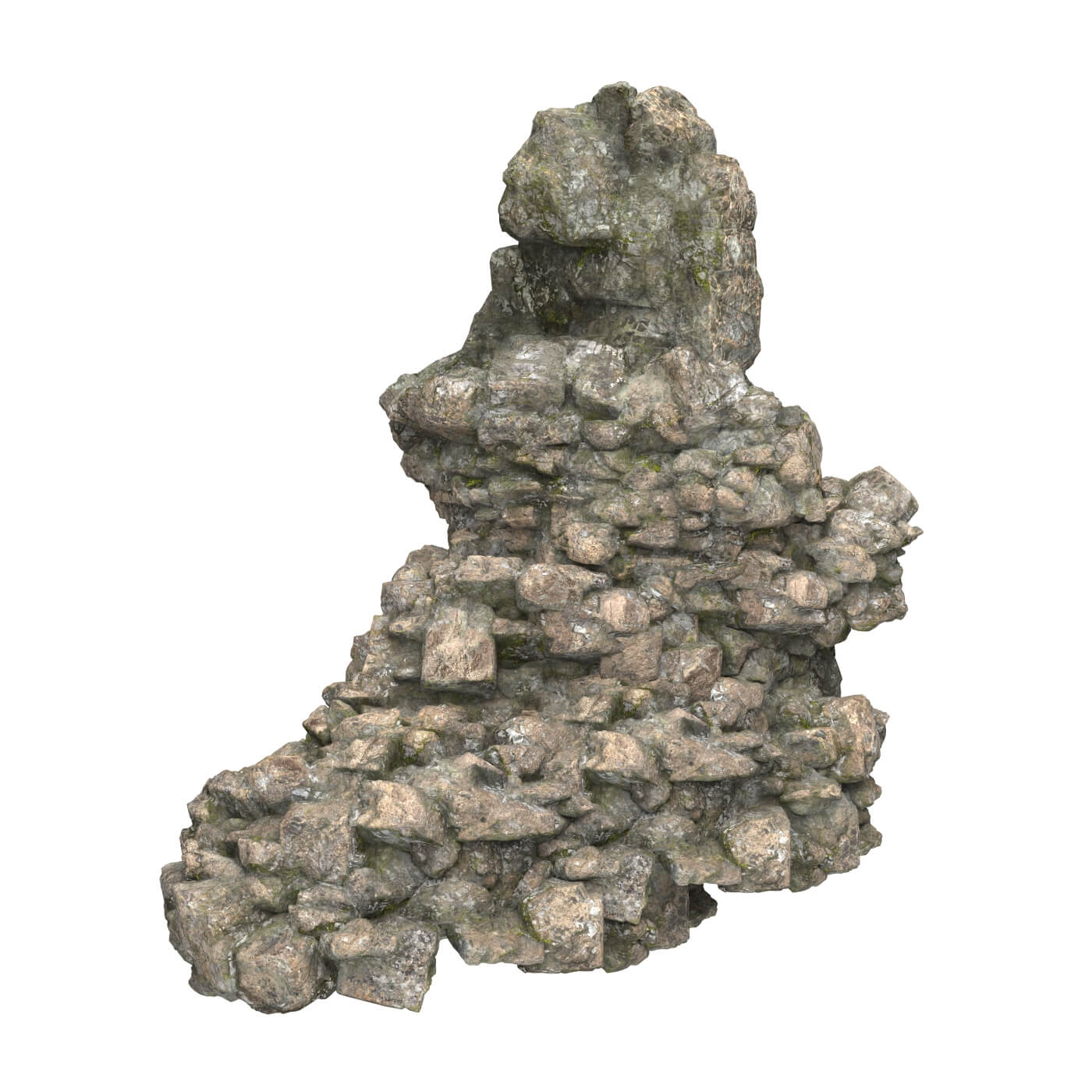 Realistic Mountain Rock Cliff 12 - 3D Model by cgsea