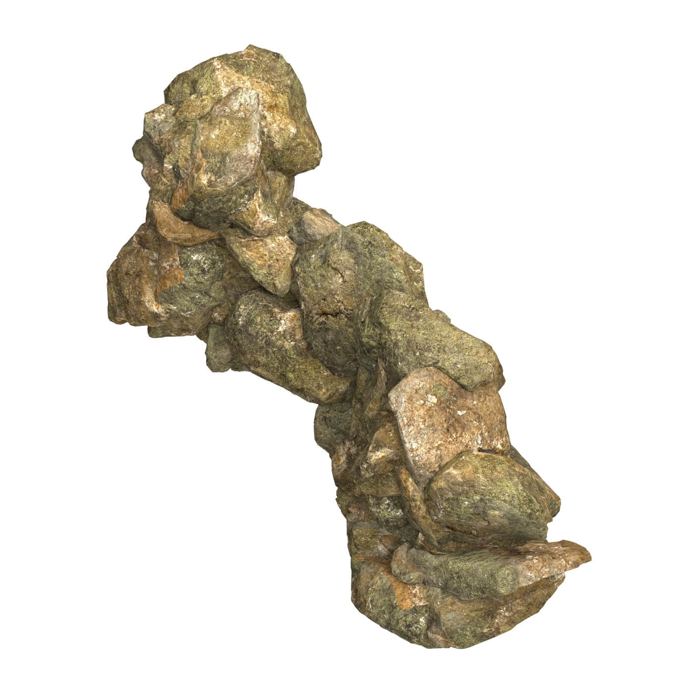 Realistic Natural Rock Cliff 01 - 3D Model by cgsea