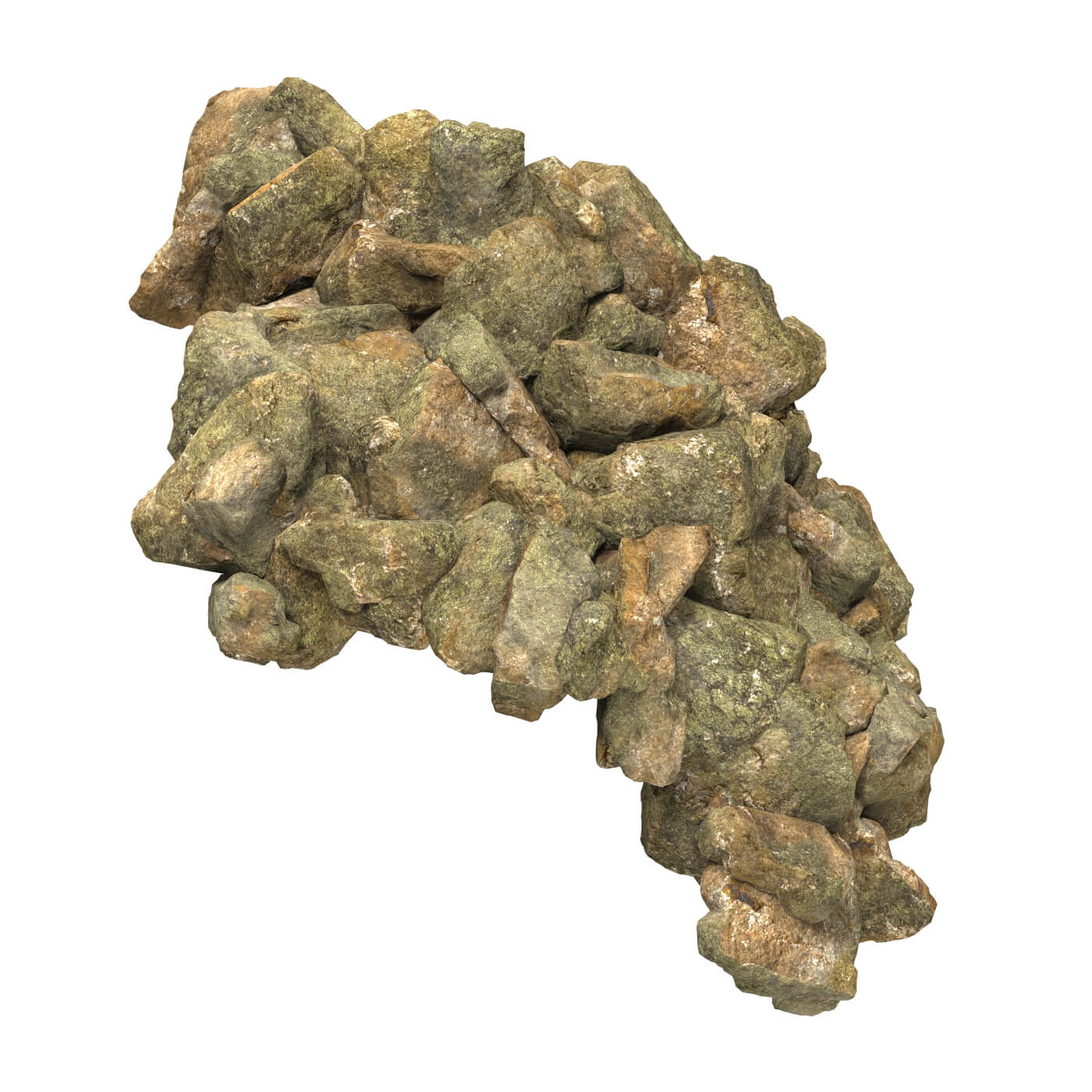 Realistic Natural Rock Cliff 04 - 3D Model by cgsea