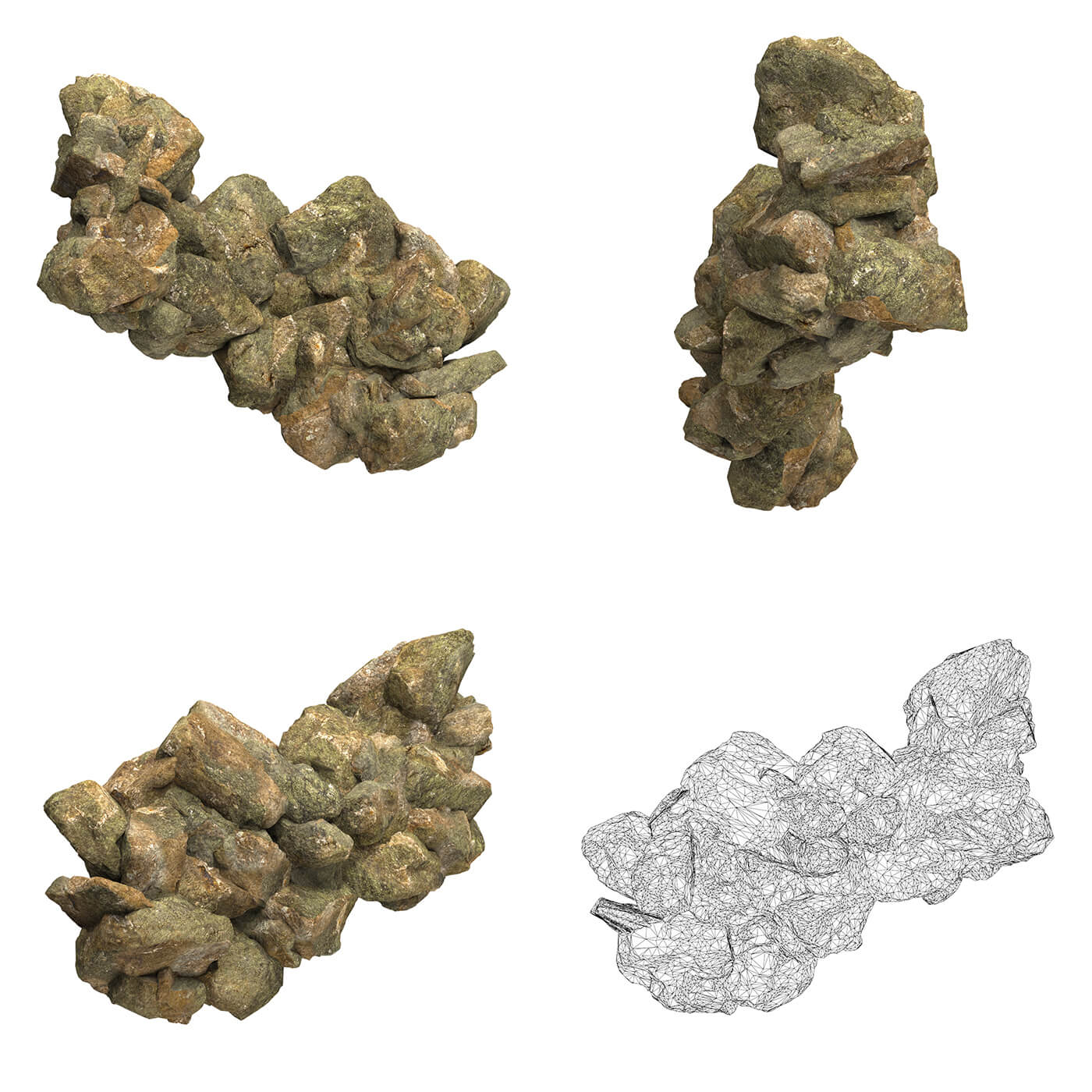 Realistic Natural Rock Cliff Collection - 3D Model by cgsea