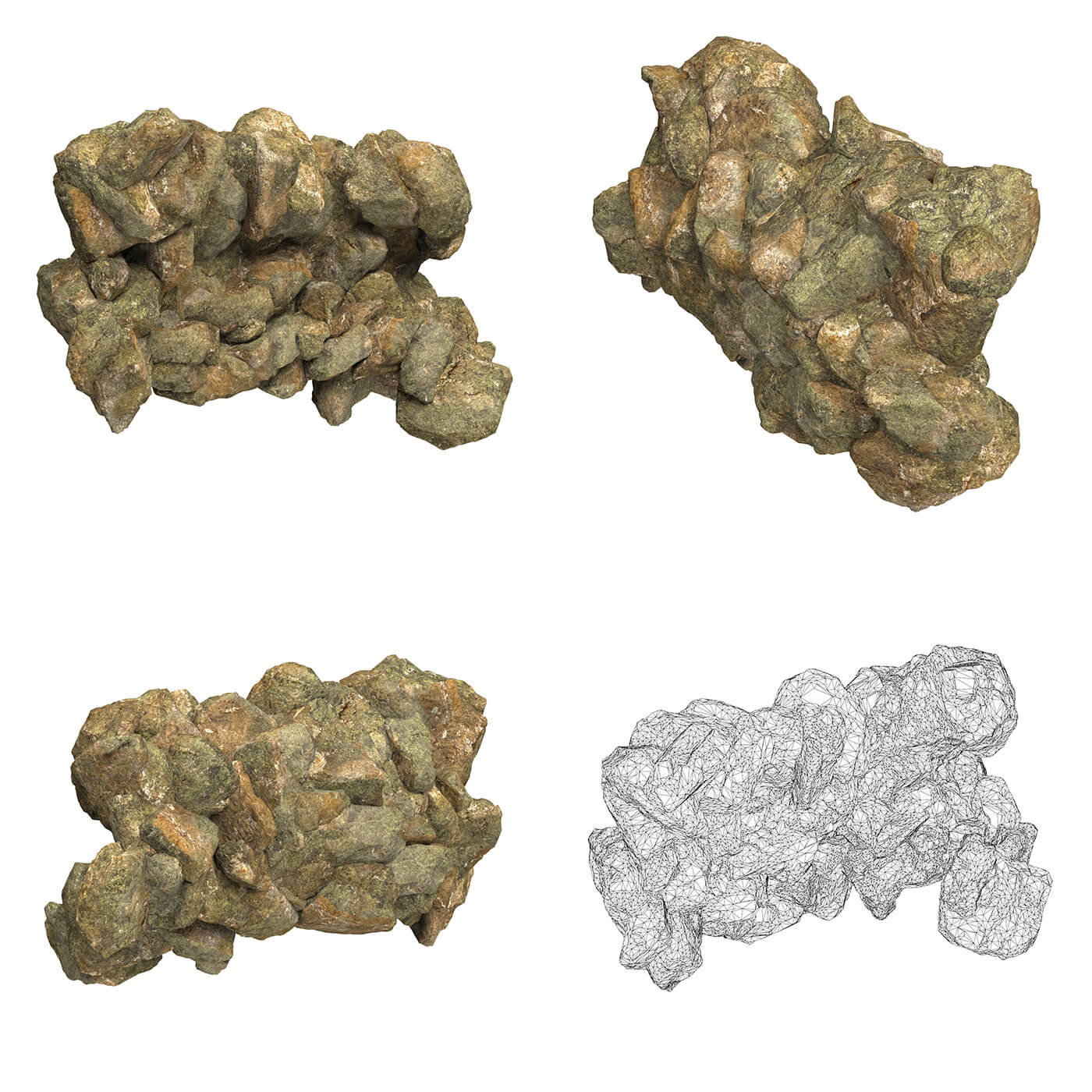 Realistic Natural Rock Cliff Collection - 3D Model by cgsea