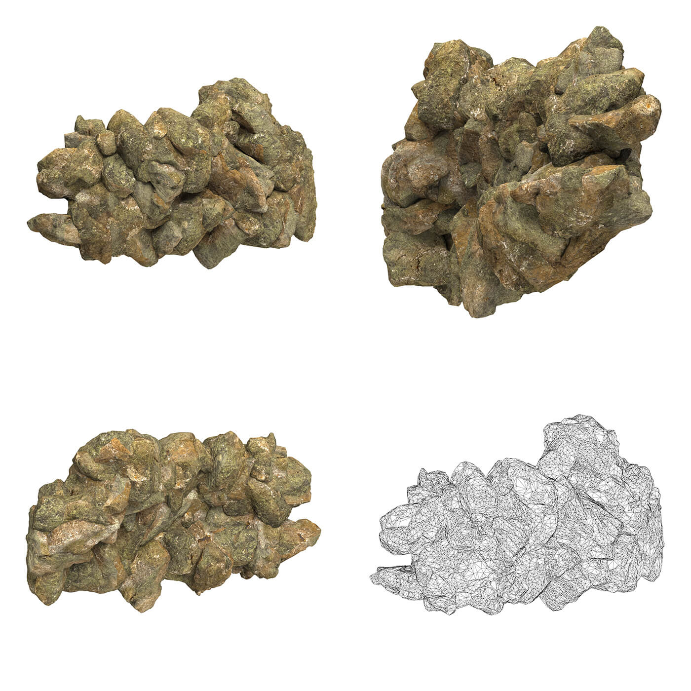 Realistic Natural Rock Cliff Collection - 3D Model by cgsea