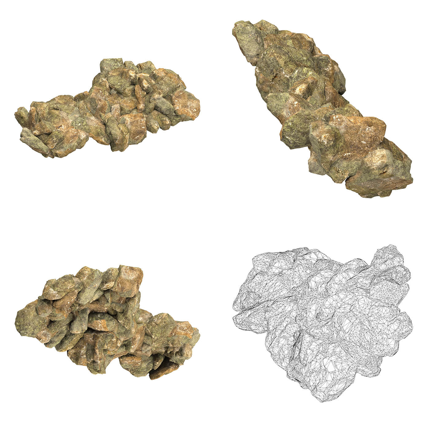 Realistic Natural Rock Cliff Collection - 3D Model by cgsea