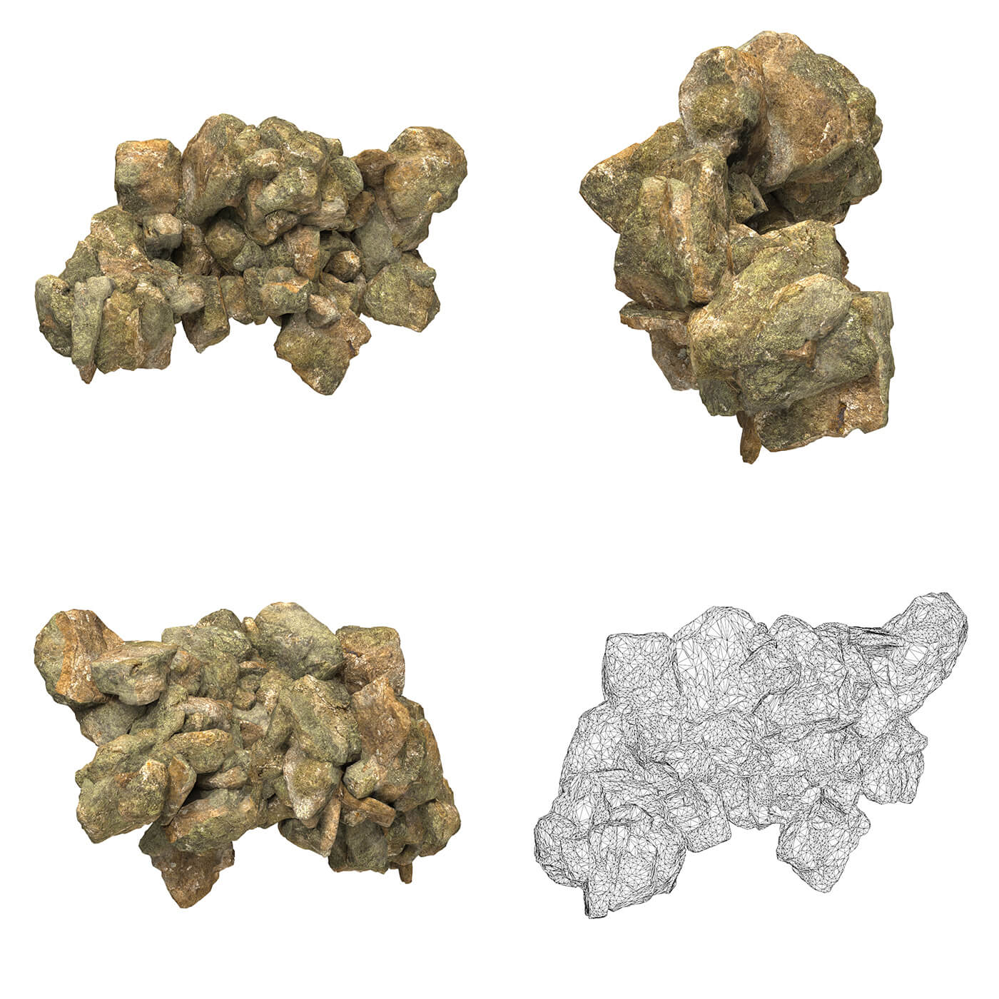 Realistic Natural Rock Cliff Collection - 3D Model by cgsea