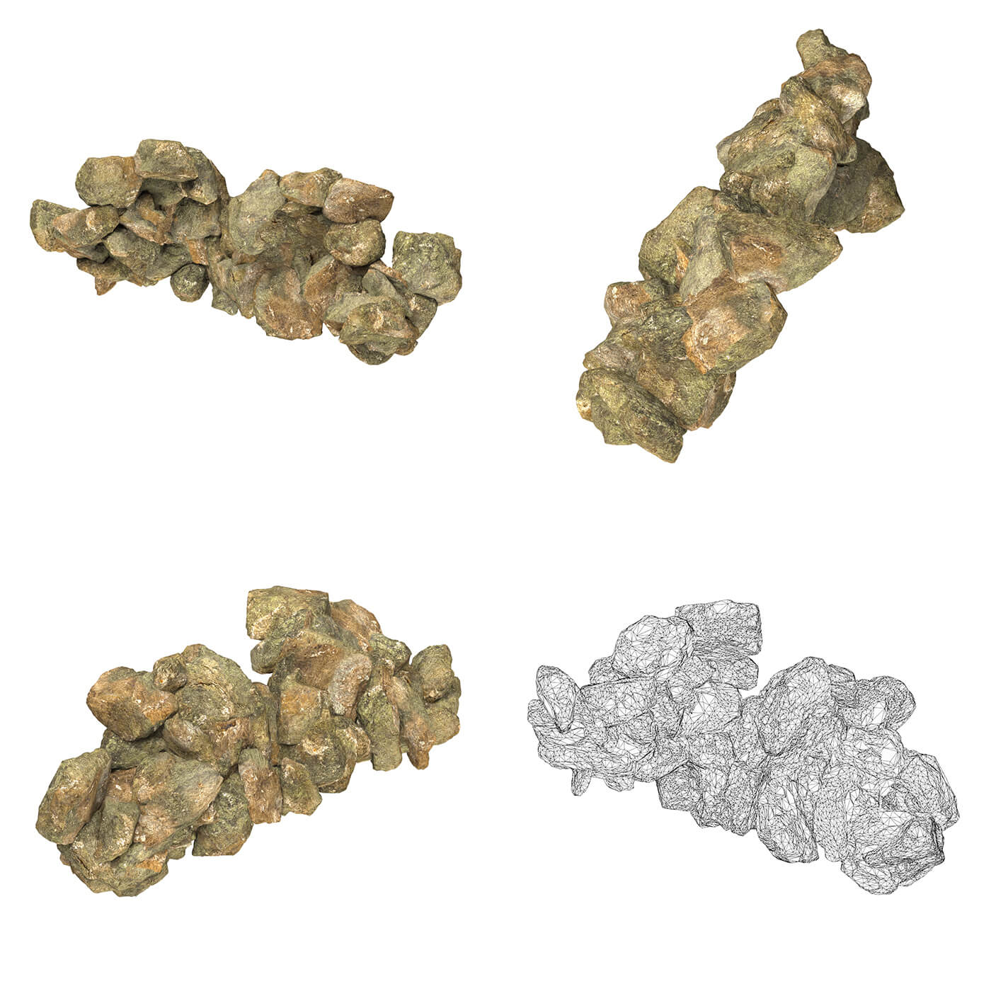 Realistic Natural Rock Cliff Collection - 3D Model by cgsea