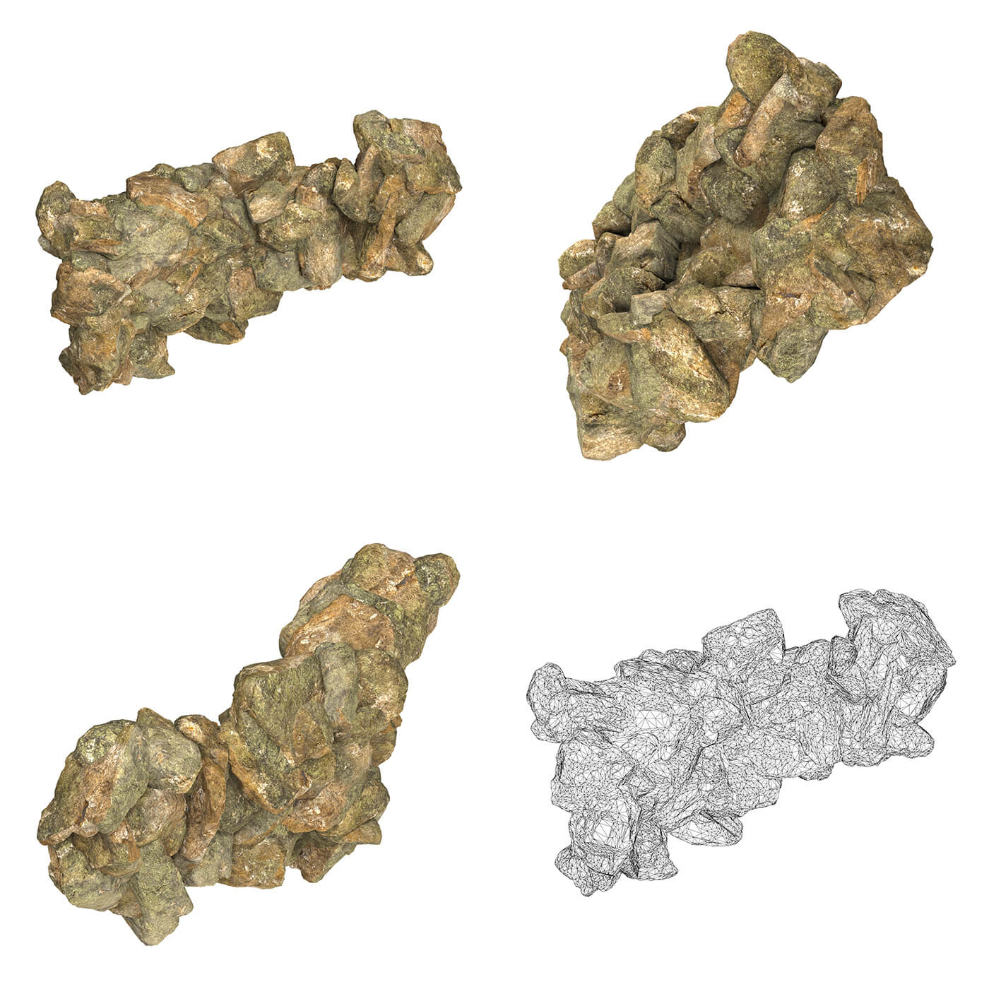 Realistic Natural Rock Cliff Collection - 3D Model by cgsea