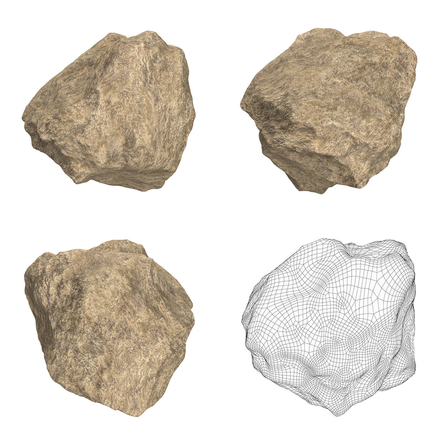 Sand Stone Collection - 3D Model by cgsea