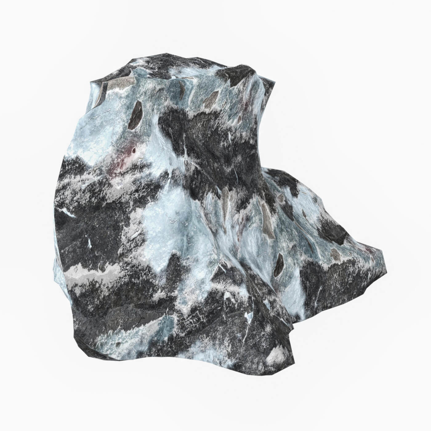 Snow Stone 01 - 3D Model by cgsea