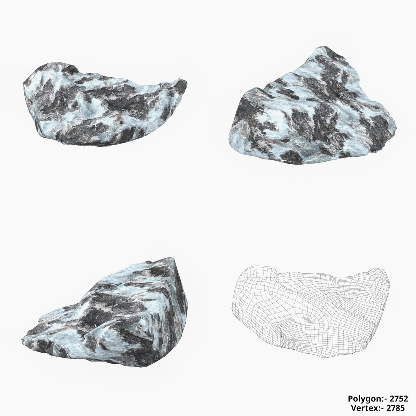 Snow Stone Collection - 3D Model by cgsea