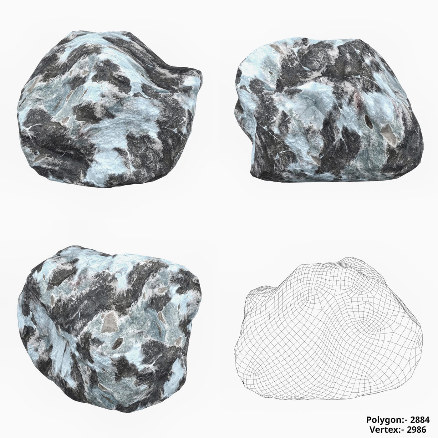 Snow Stone Collection - 3D Model by cgsea