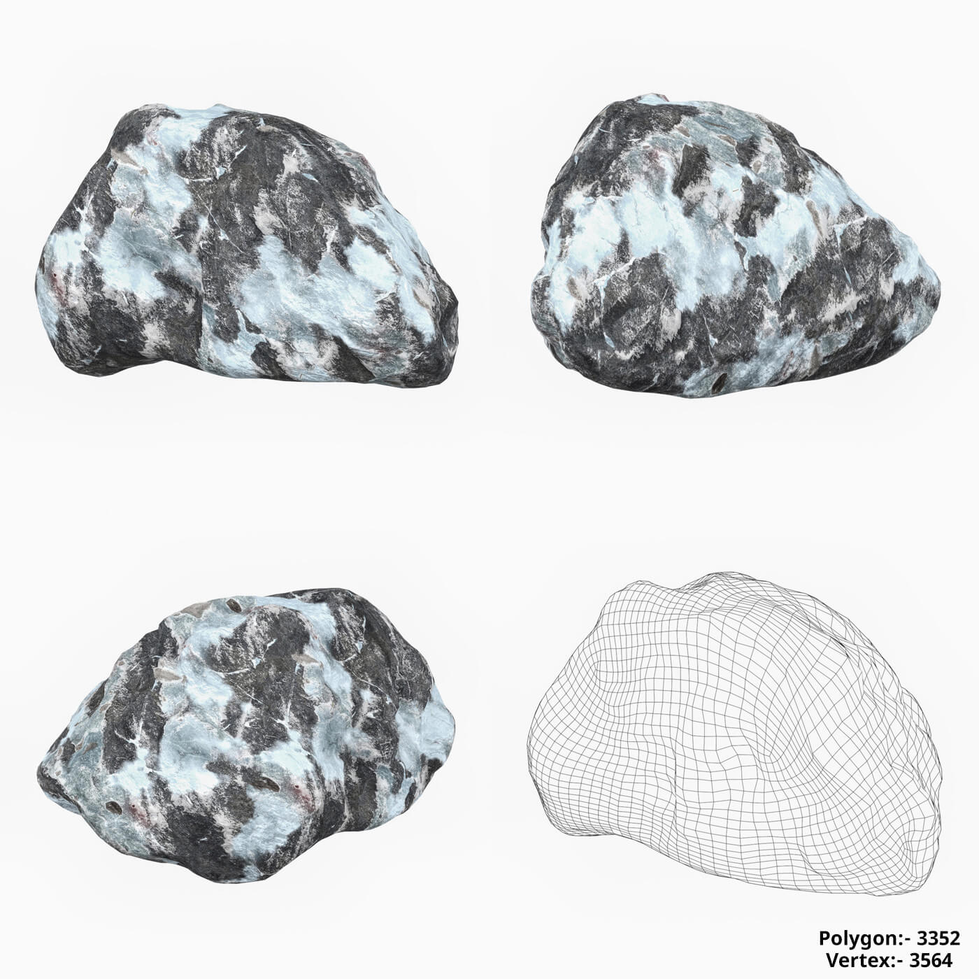 Snow Stone Collection - 3D Model by cgsea