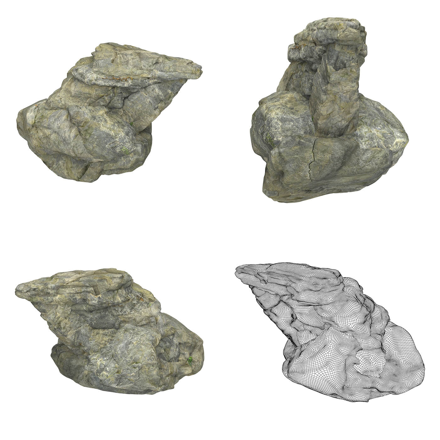 Stone Rock Collection - 3D Model by cgsea