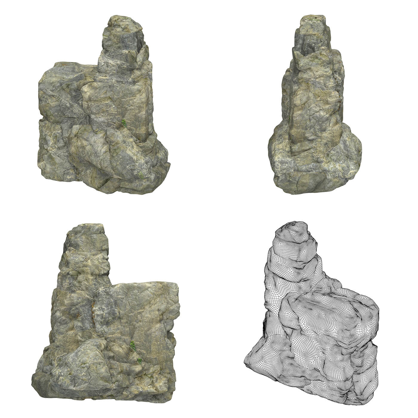 Stone Rock Collection - 3D Model by cgsea
