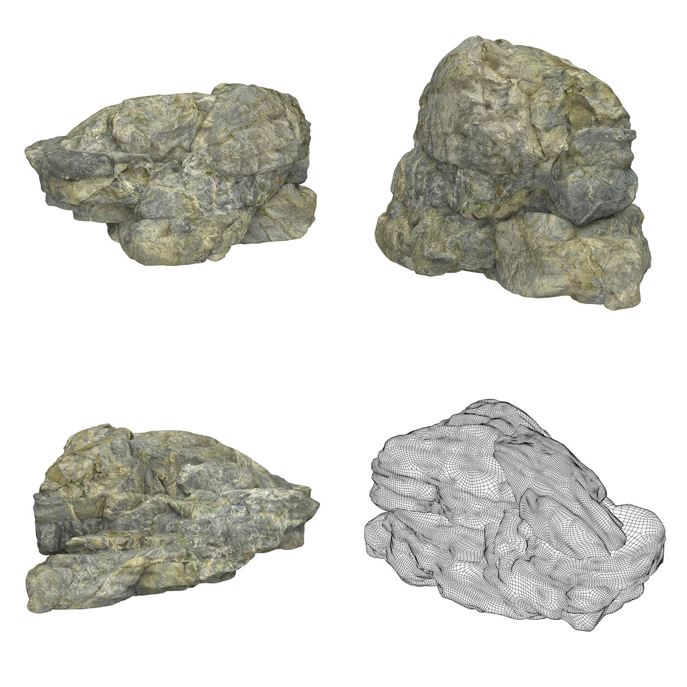 Stone Rock Collection - 3D Model by cgsea