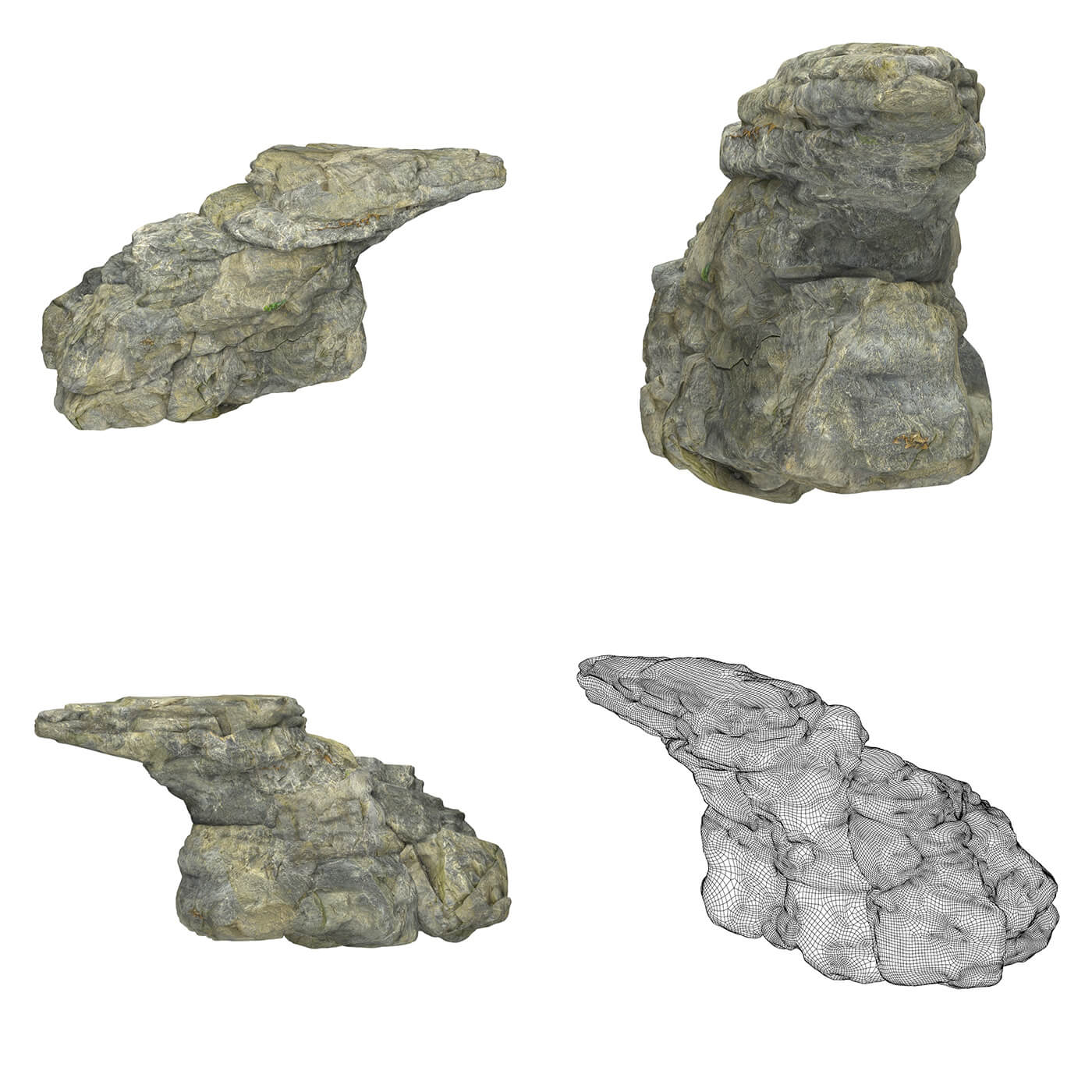 Stone Rock Collection - 3D Model by cgsea