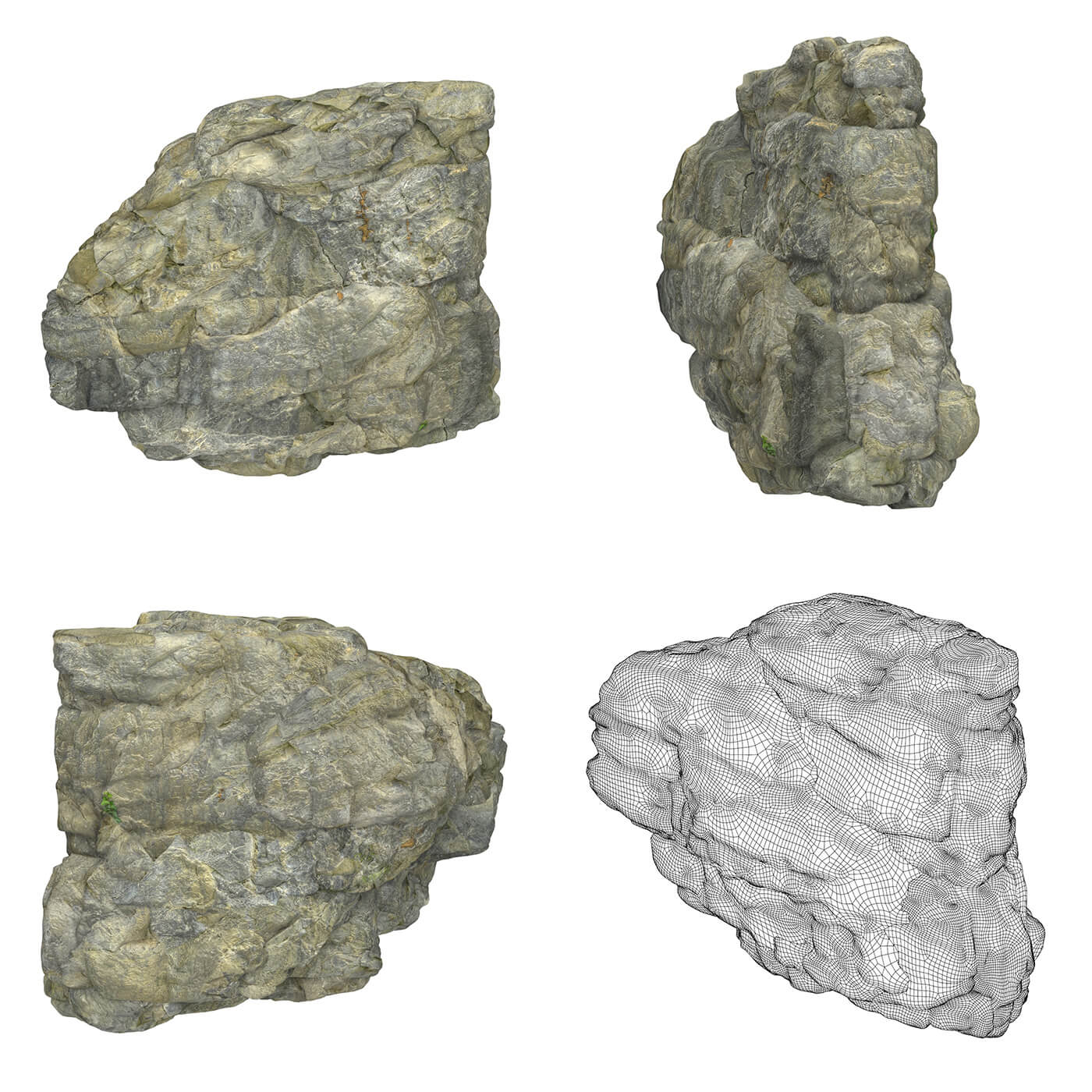 Stone Rock Collection - 3D Model by cgsea