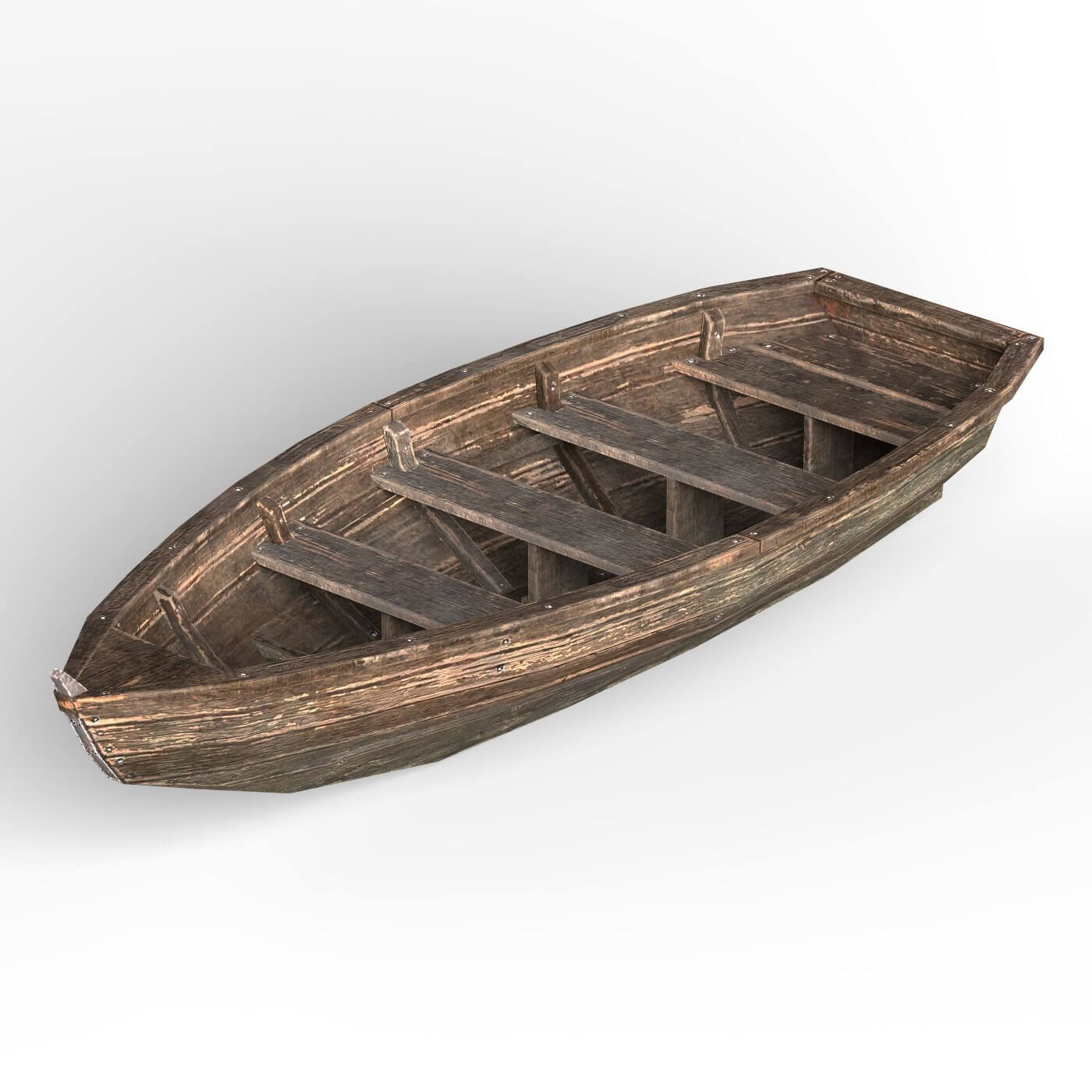 Wooden Boat - 3D Model by cgsea