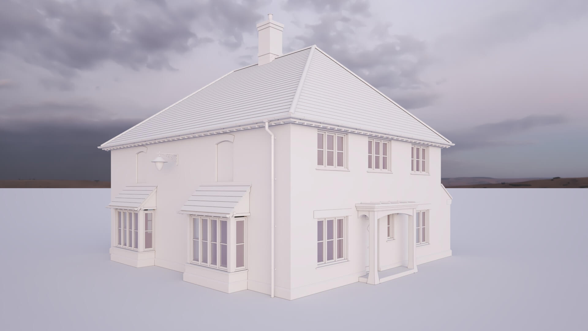 British House Bosc 3D by Cgseller2023