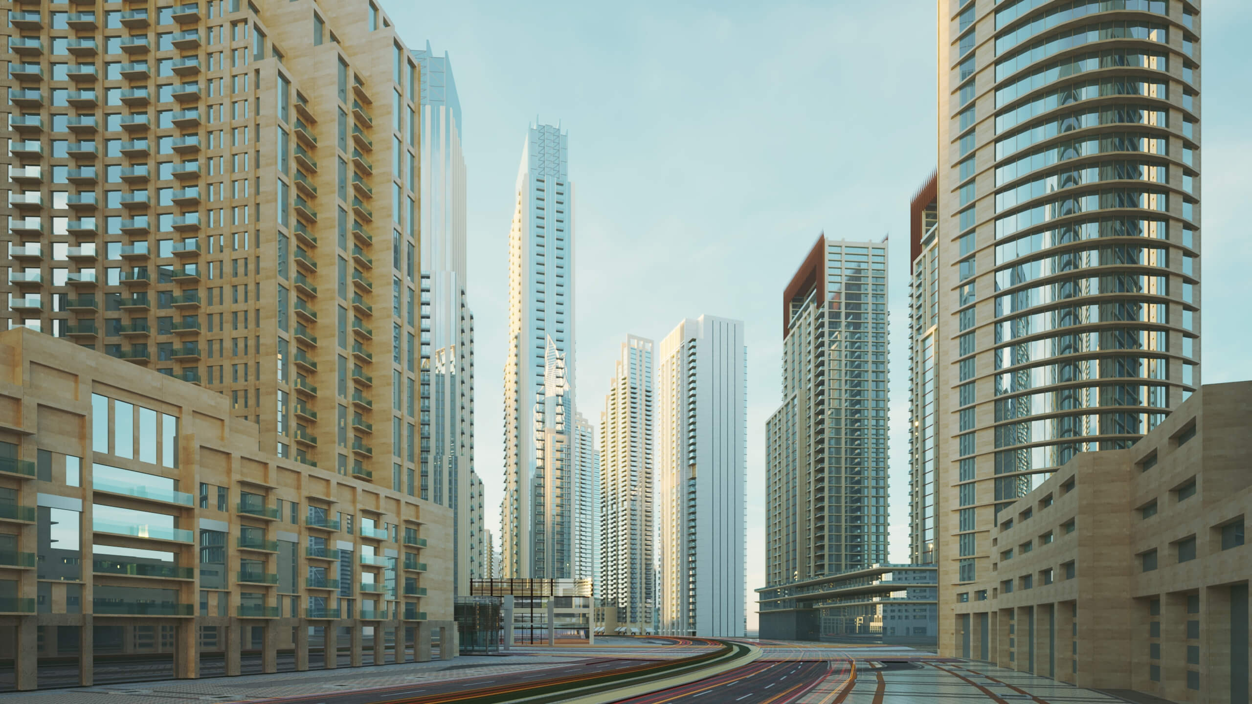 Dubai Burj Khalifa Area V2 - 3D Model by Cgseller2023