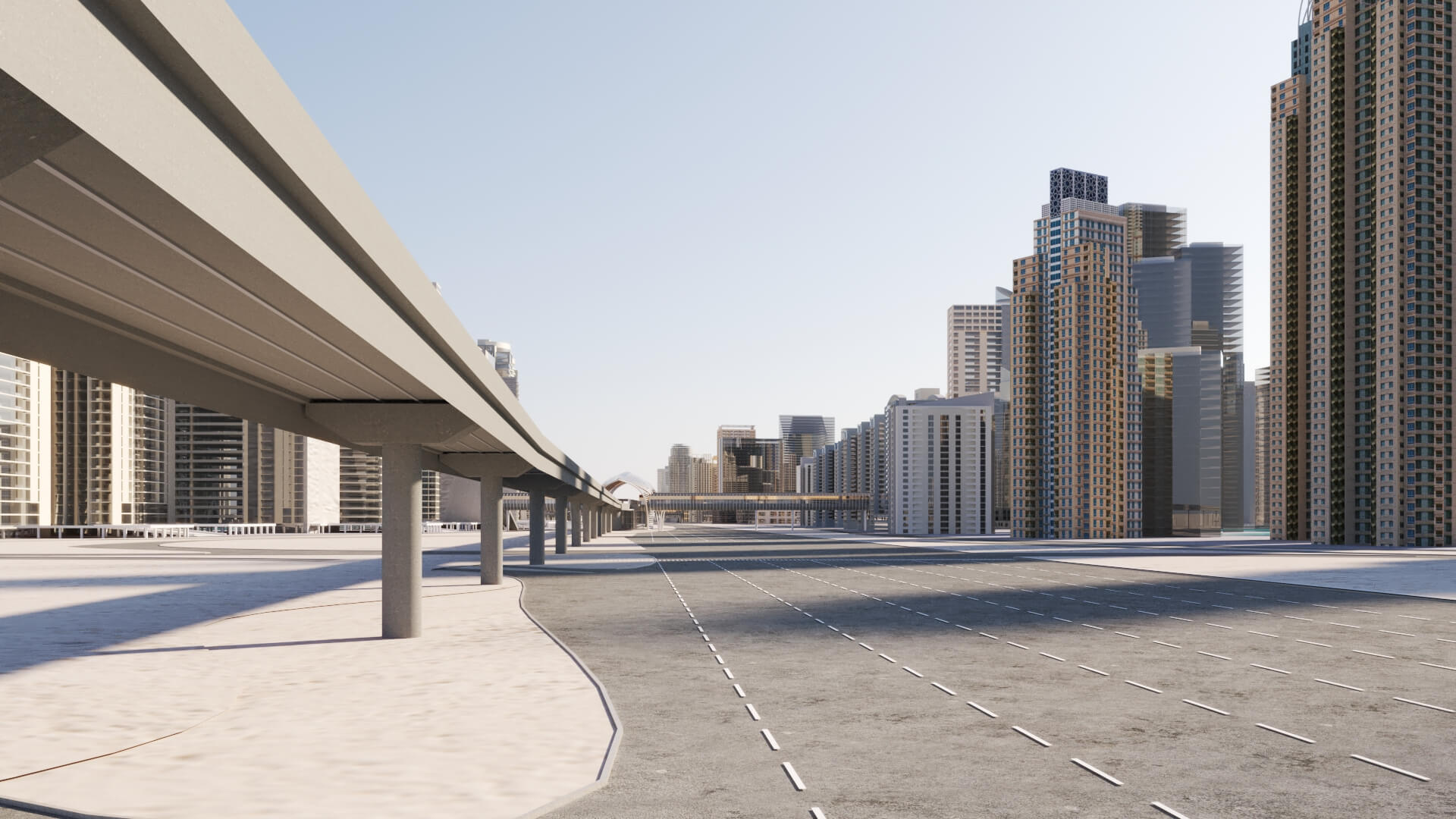 Dubai City 1 - 3D Model by Cgseller2023