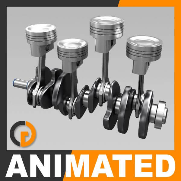 Car Engine Piston Animation