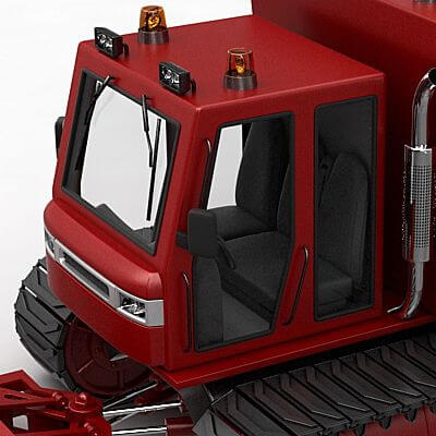 Chair Lift Snowcat Snowplow Snowplough - 3D Model by CGShape