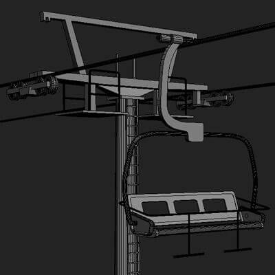 Chair Lift - 3D Model by CGShape