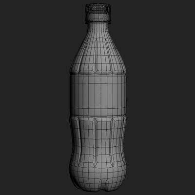 Coca Cola Coke 1L 2L Bottle - 3D Model by CGShape