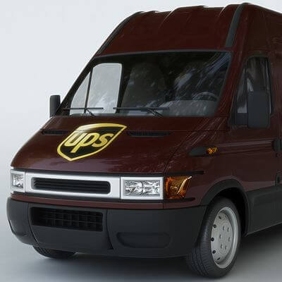Delivery Van UPS - 3D Model by CGShape