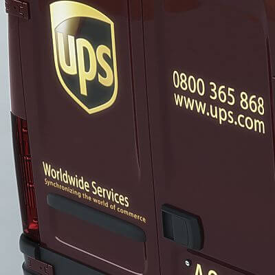 Delivery Van UPS - 3D Model by CGShape