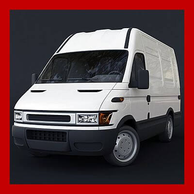 Delivery Van - 3D Model by CGShape
