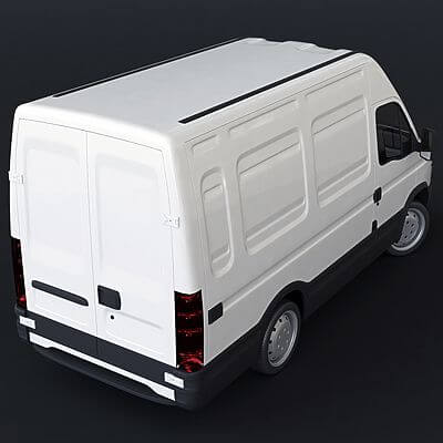 Delivery Van - 3D Model by CGShape